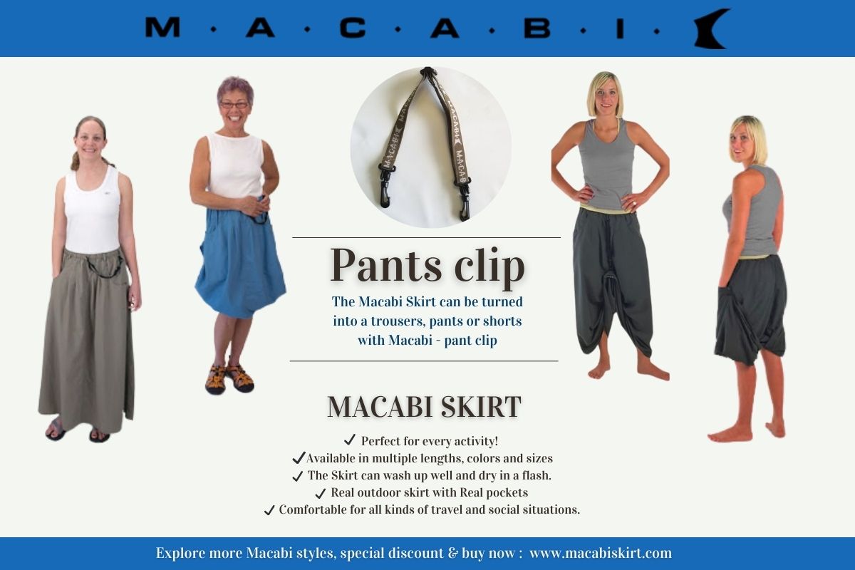 What is the Macabi pant clip and how it works? – Macabi Skirts